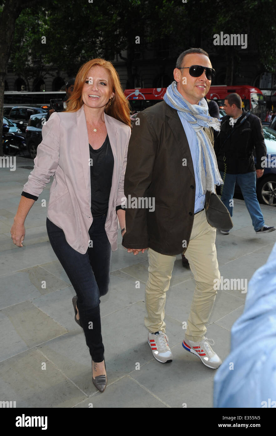 Patsy palmer husband richard merkell hi-res stock photography and ...