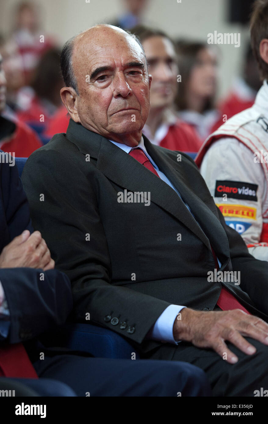 Group Chairman of Santander, Emilio Botin attends the Santander ...
