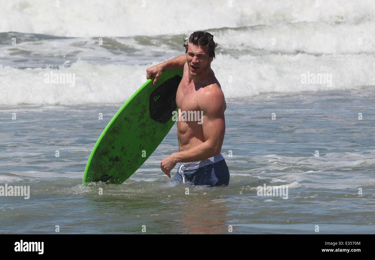 Baby Daddy star Derek Theler takes to the water in Malibu for his ...