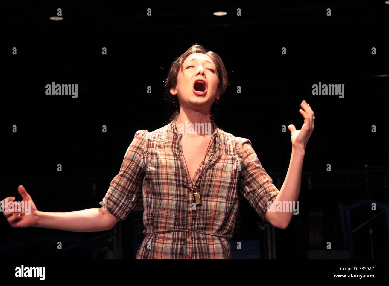 Actors rehearsing the Broadway musical 'Soul Doctor' held at ...