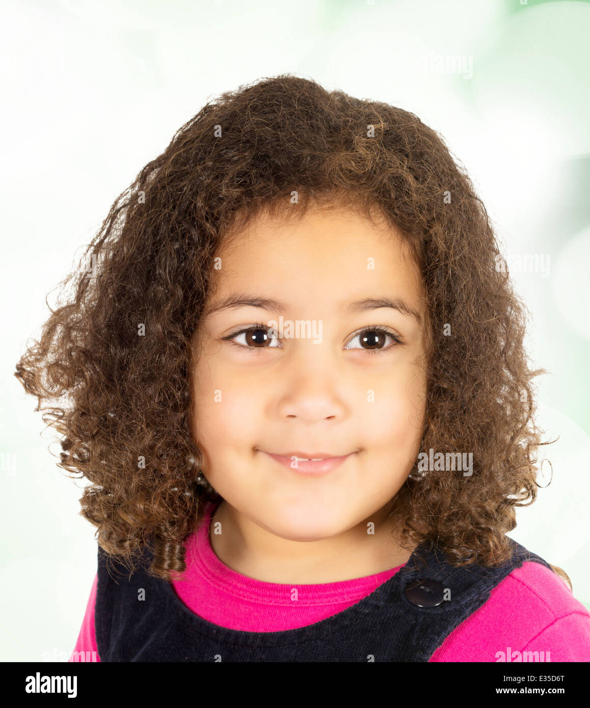 Portrait of adorable child with smile on her face Stock Photo - Alamy