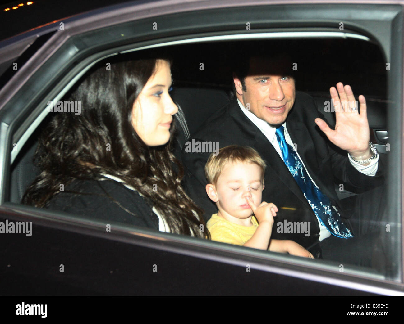 John Travolta with his children during the 48th Karlovy Vary ...