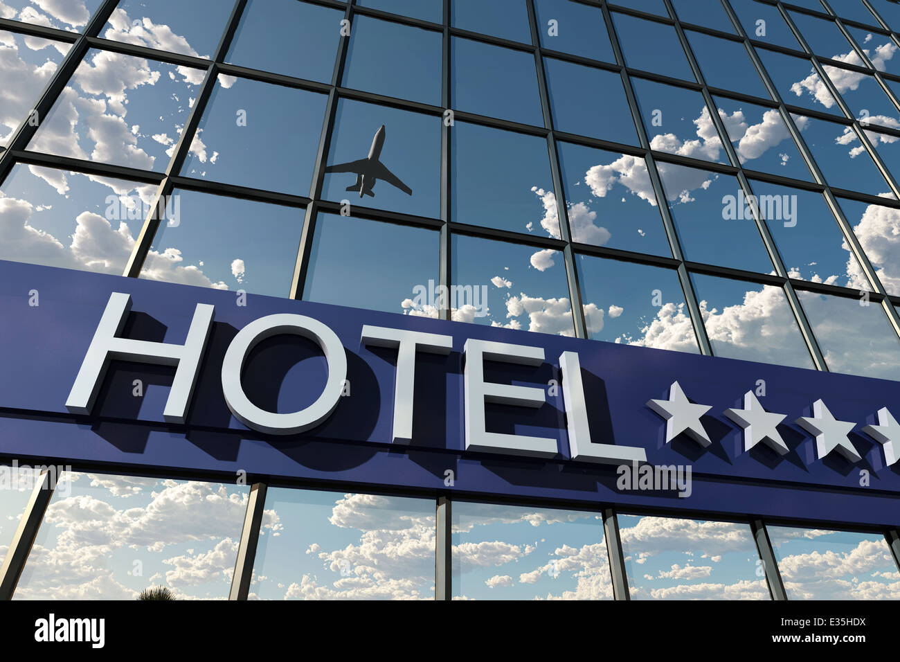 hotel sign with stars Stock Photo - Alamy