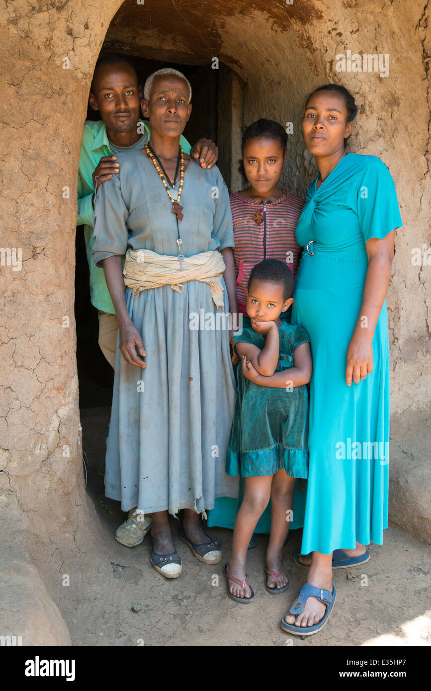 Ethiopian family. Afaf. Zege Peninsula. Lake Tana. Northern Ethiopia ...