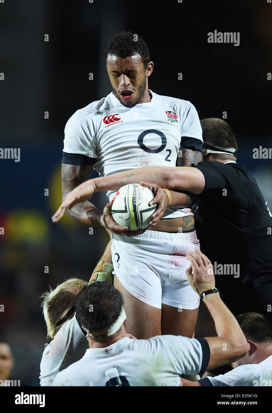 Hamilton, New Zealand. 21st June, 2014. Courtney Lawes. New Zealand All ...