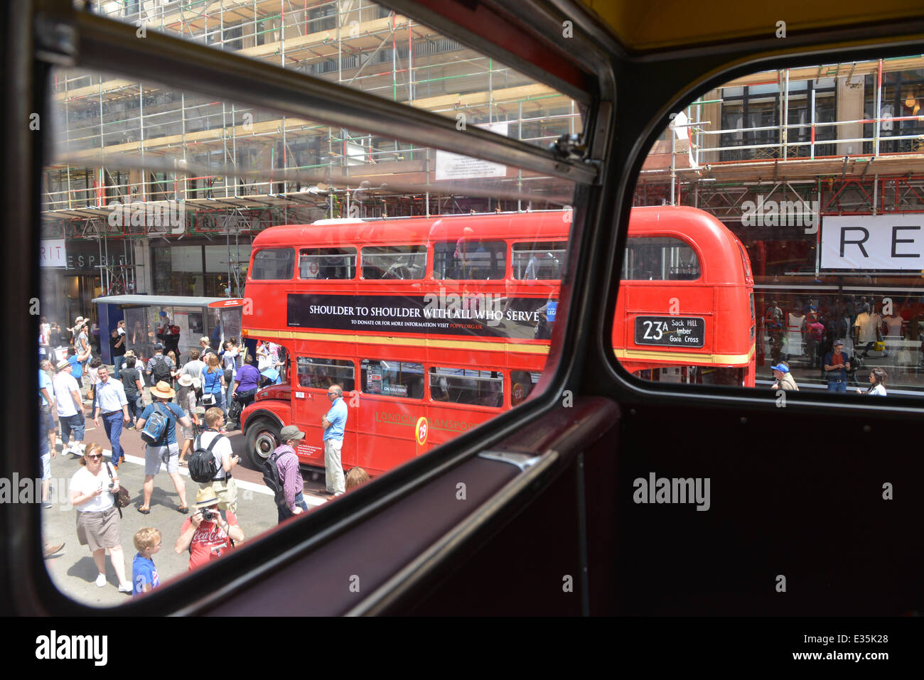London bus top deck view hi-res stock photography and images - Alamy