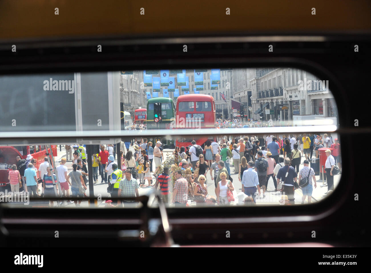London bus top deck view hi-res stock photography and images - Alamy