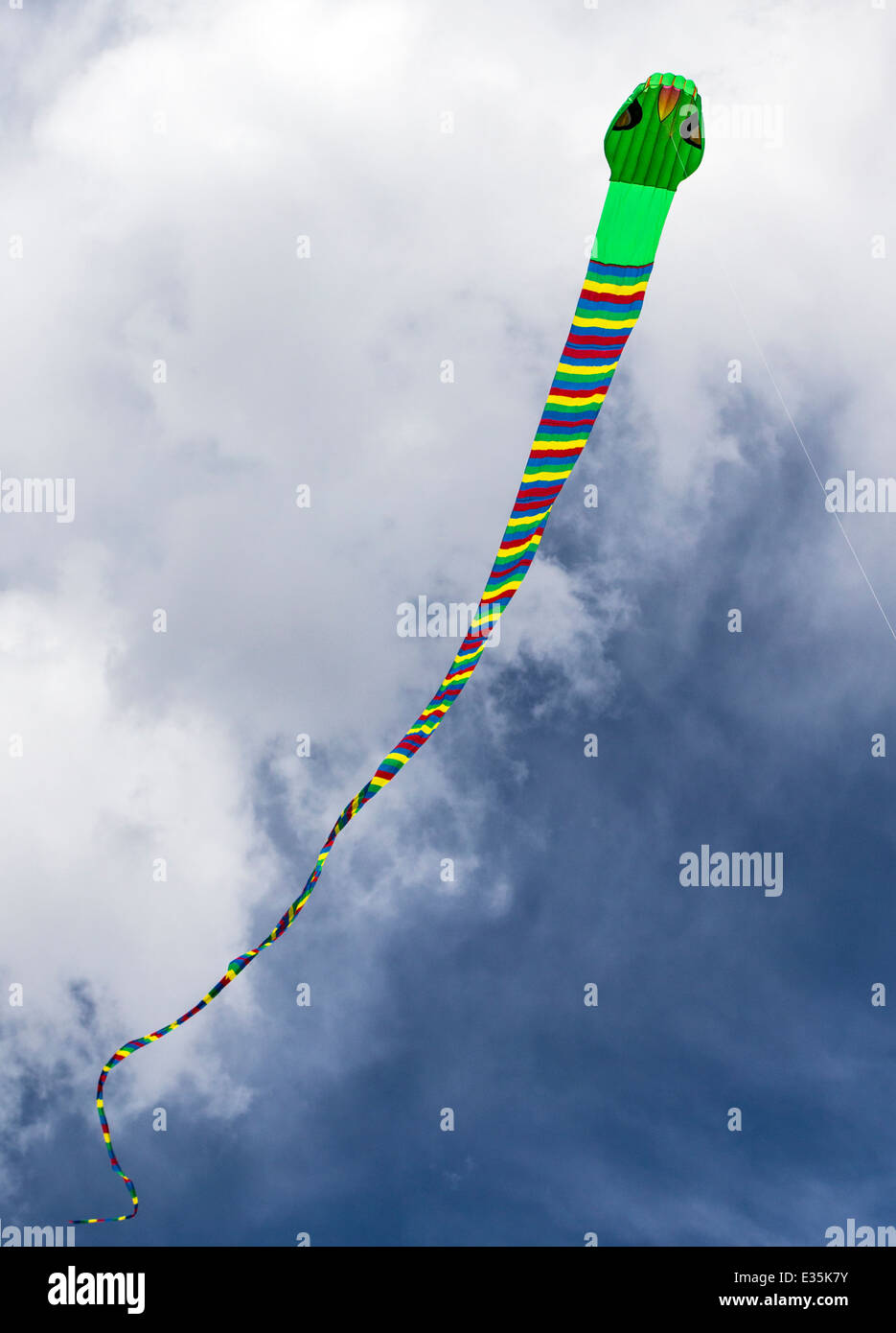 Serpent snake shaped kite against a Colorado sky Stock Photo - Alamy