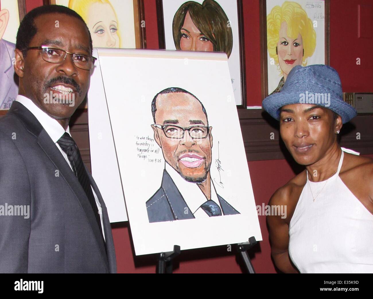 Courtney B. Vance Portrait Unveiling at Sardi's restaurant Featuring ...