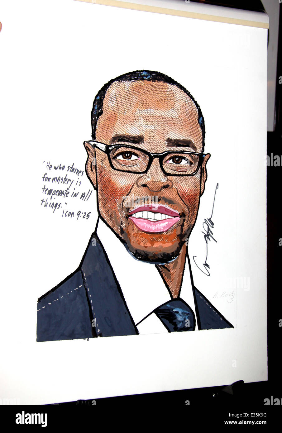 Courtney B. Vance Portrait Unveiling at Sardi's restaurant Featuring ...