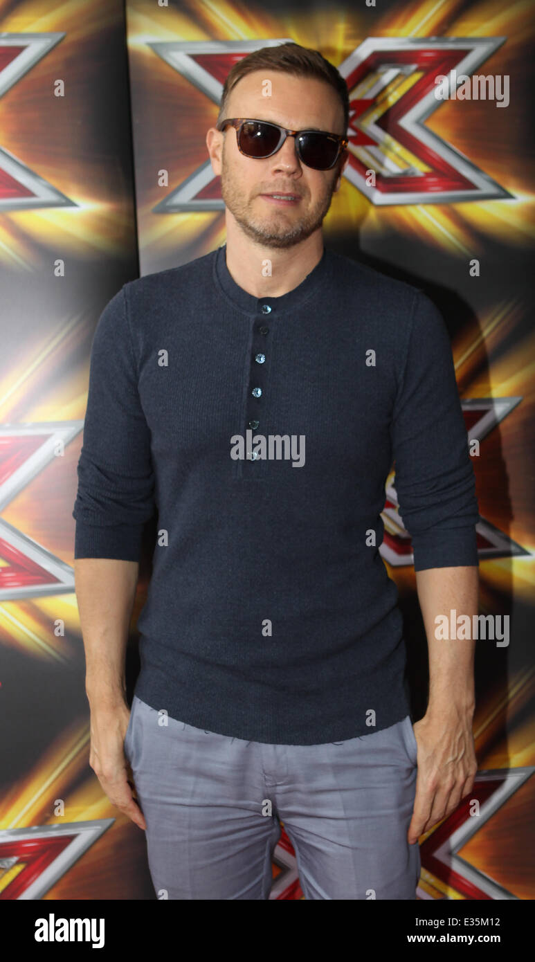 X Factor judges arrive for auditions at the Mercure Holland House Hotel ...