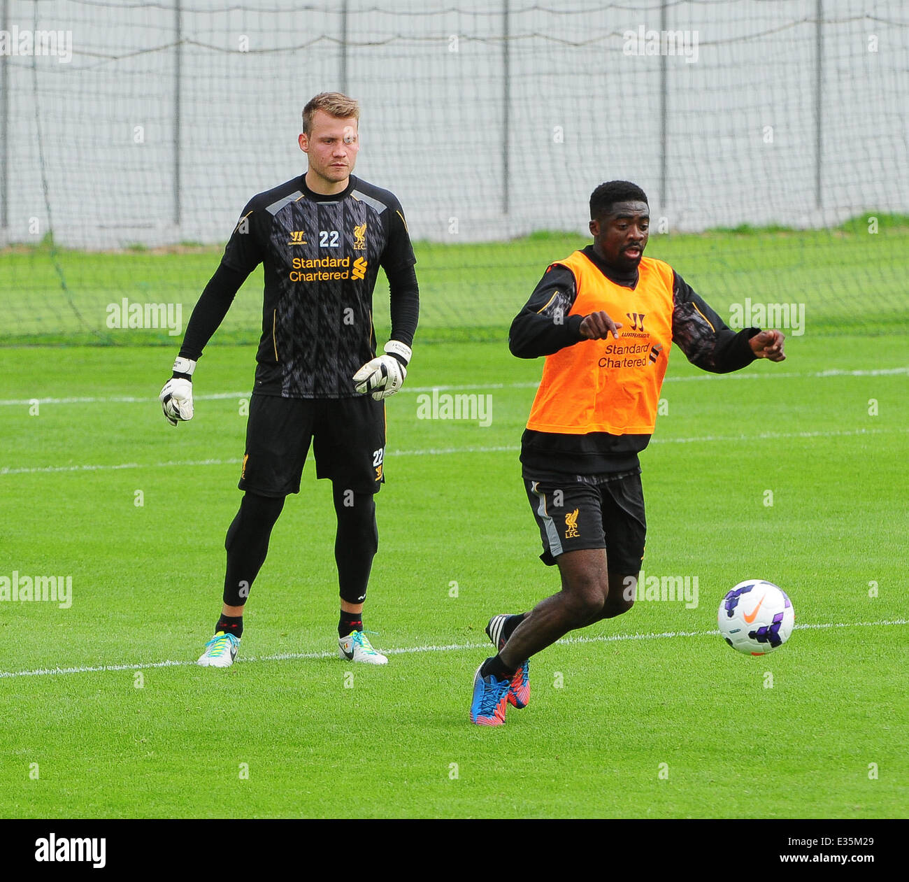 Liverpool FC football squad returned for the first day of training at ...
