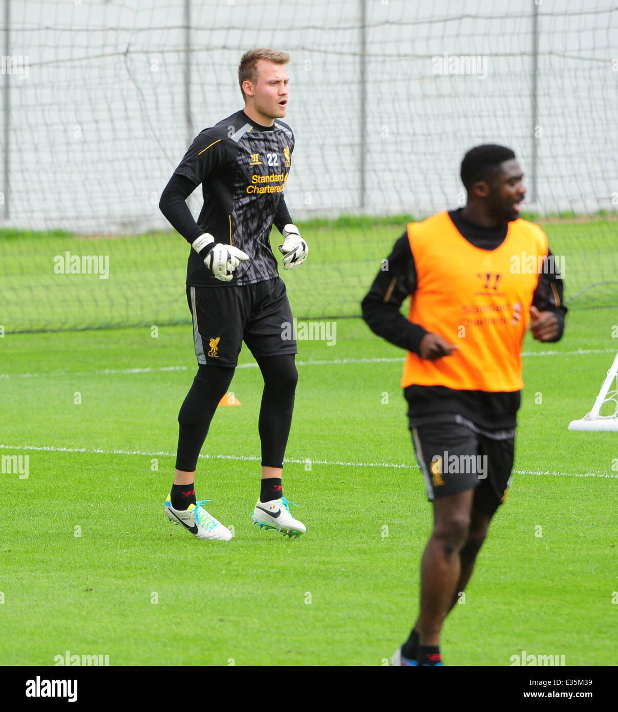 Liverpool FC football squad returned for the first day of training at ...