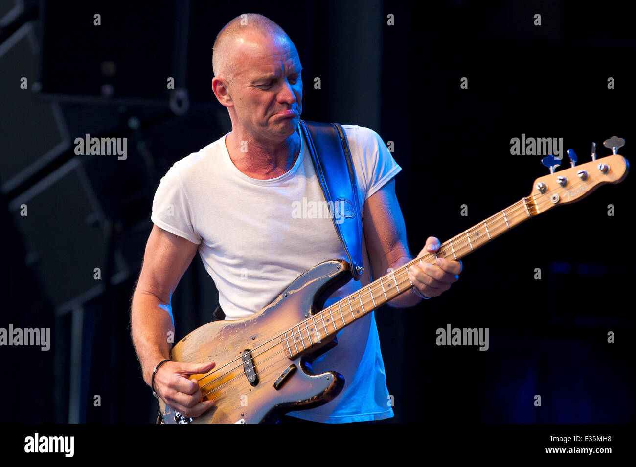 Sting performing live on stage at Liseberg Amusement Park Featuring ...