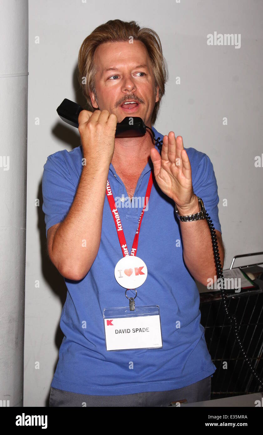 David Spade works as a Kmart clerk for charity to promote 'Grown Ups 2 ...