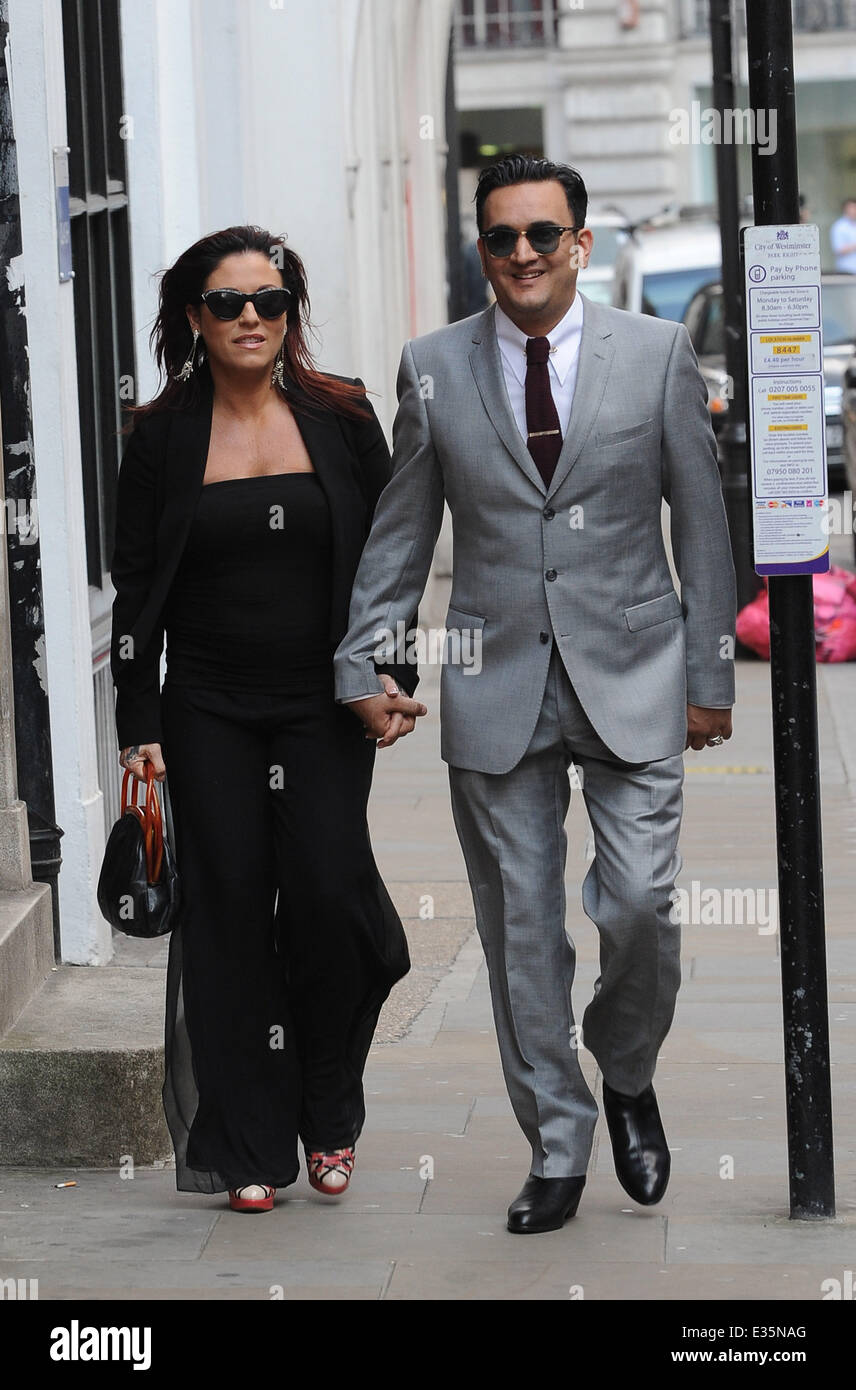 Jessie Wallace and boyfriend Tim Arnold arrive together for Tim Arnold ...