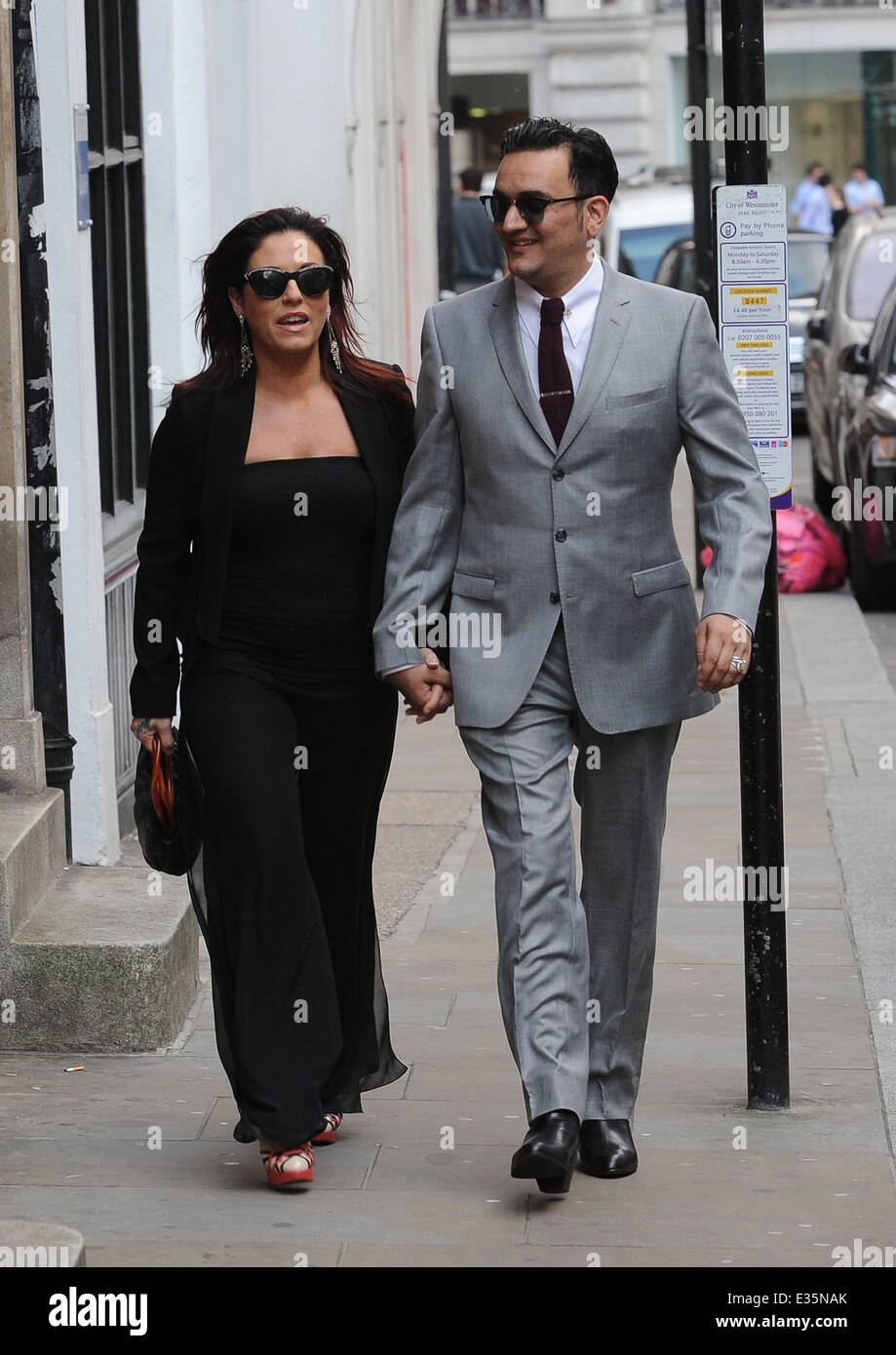 Jessie Wallace and boyfriend Tim Arnold arrive together for Tim Arnold ...