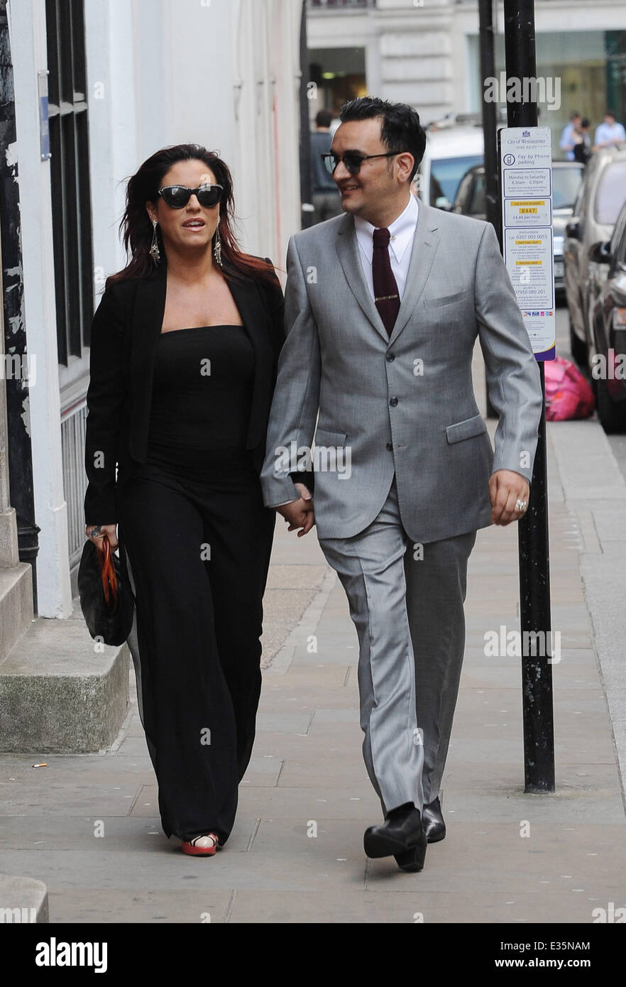 Jessie Wallace and boyfriend Tim Arnold arrive together for Tim Arnold ...