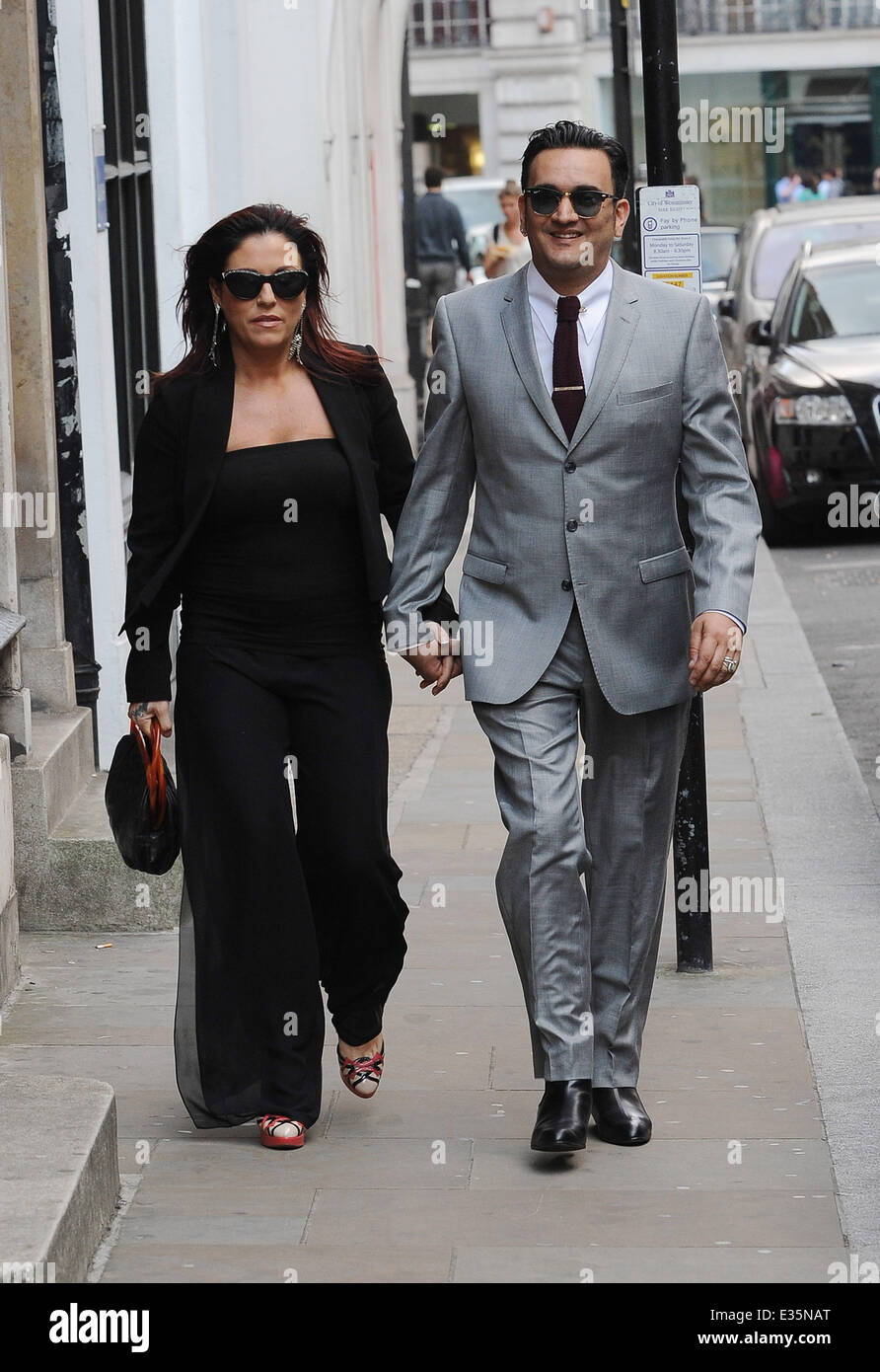 Jessie Wallace and boyfriend Tim Arnold arrive together for Tim Arnold ...