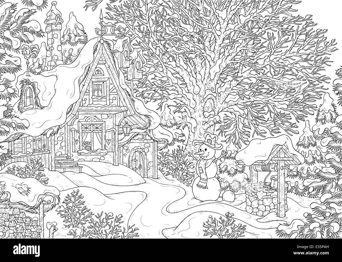 New country house Black and White Stock Photos & Images - Alamy