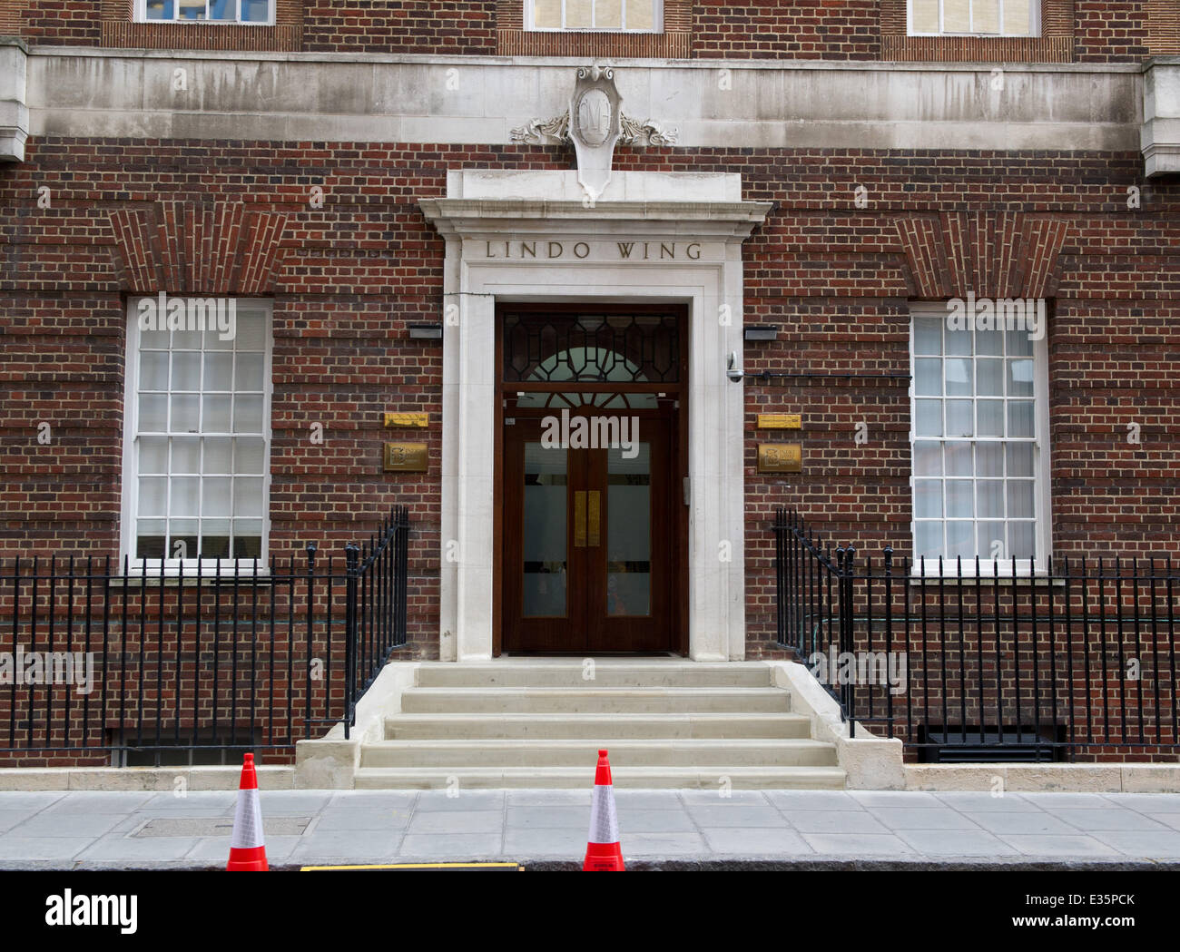 General view of The Lindo Wing of St Mary's Hospital as members of the ...