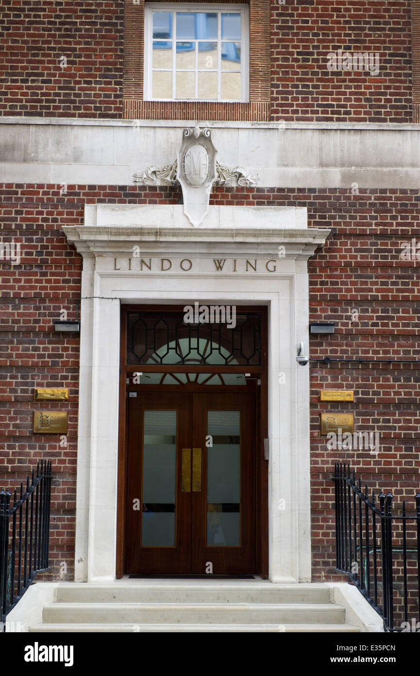 General view of The Lindo Wing of St Mary's Hospital as members of the ...