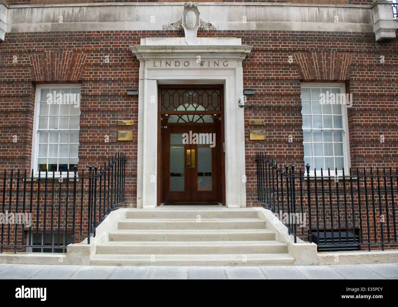 General view of The Lindo Wing of St Mary's Hospital as members of the ...
