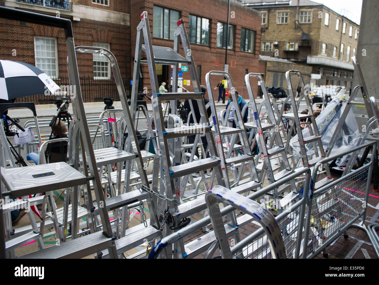 General view of The Lindo Wing of St Mary's Hospital as members of the ...