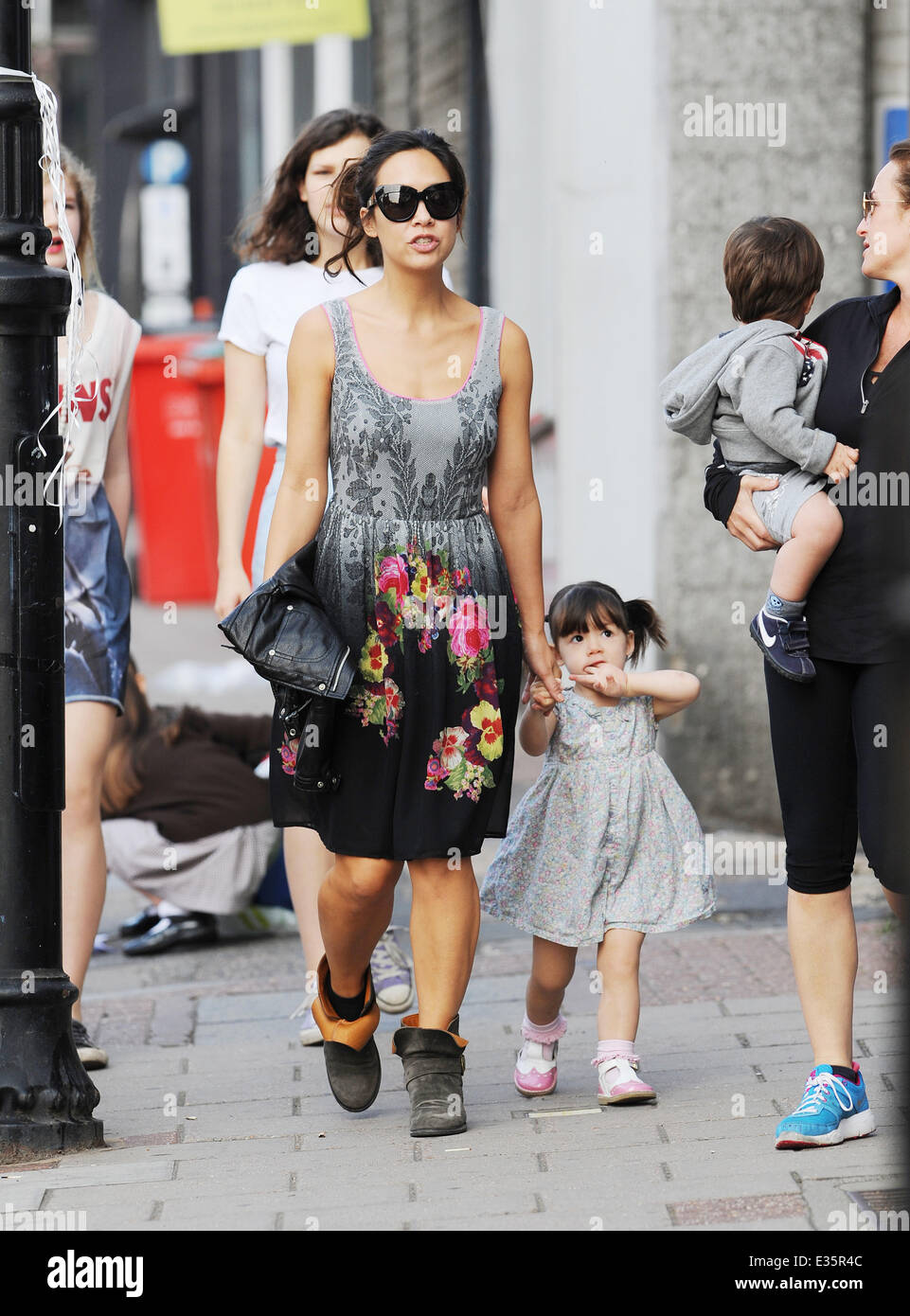 Myleene Klass takes her daughter Ava to school accompanied by her ...