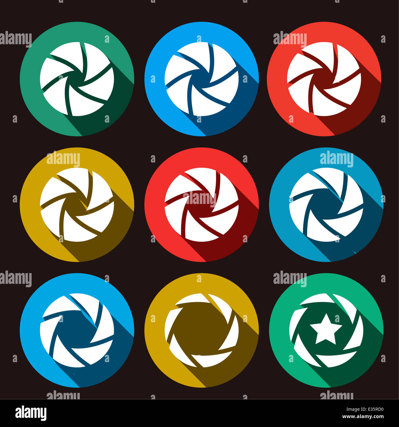 camera shutter illustration Stock Photo - Alamy