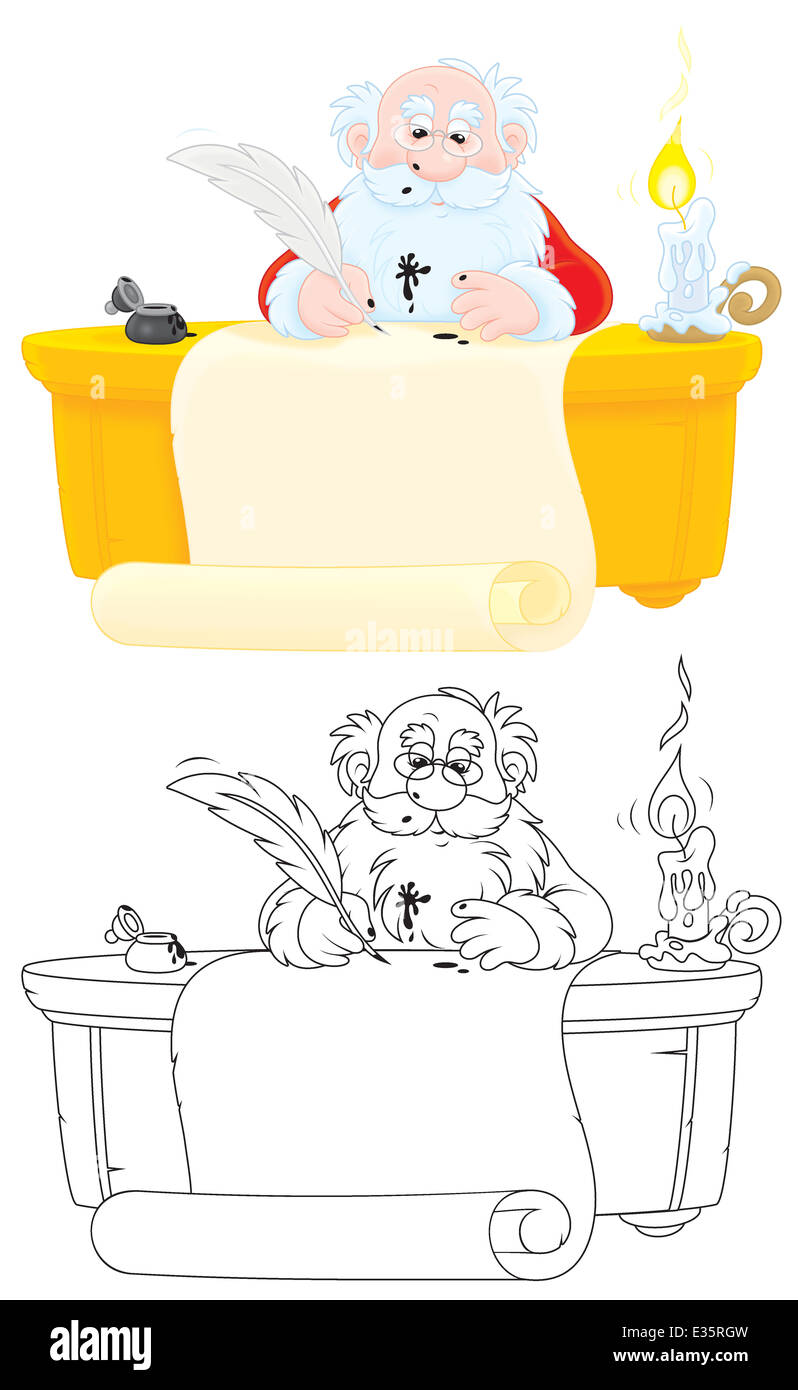 Letter to santa claus letter to father frost hi-res stock photography ...