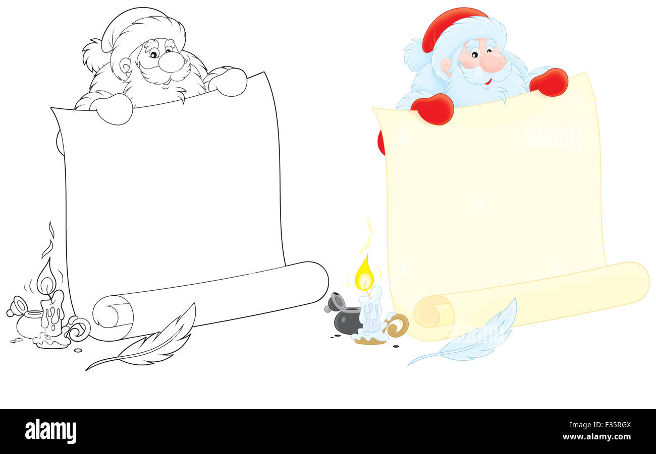 Letter to santa claus letter to father frost hi-res stock photography ...