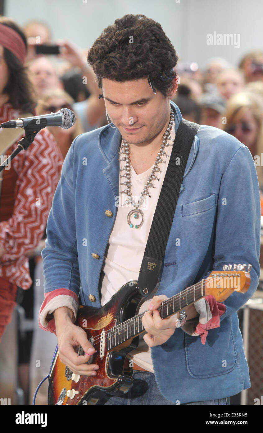 John Mayer performs live on the 'Today Show' Featuring: John Mayer ...