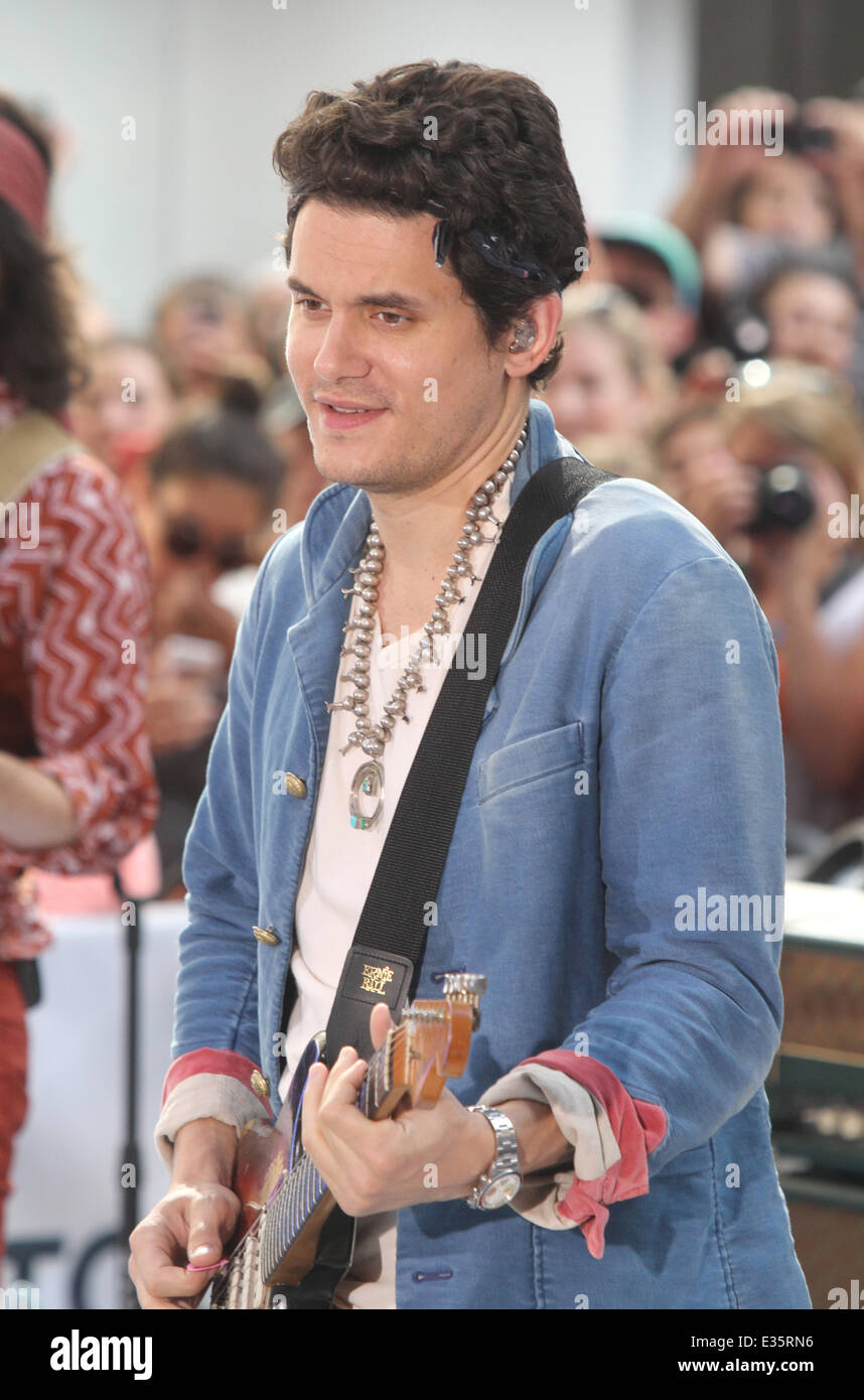 John Mayer performs live on the 'Today Show' Featuring: John Mayer ...