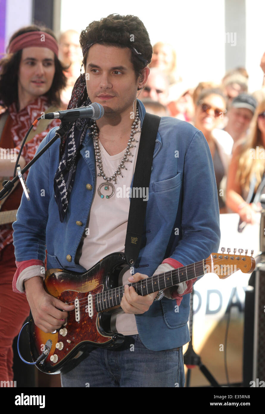 John Mayer performs live on the 'Today Show' Featuring: John Mayer ...