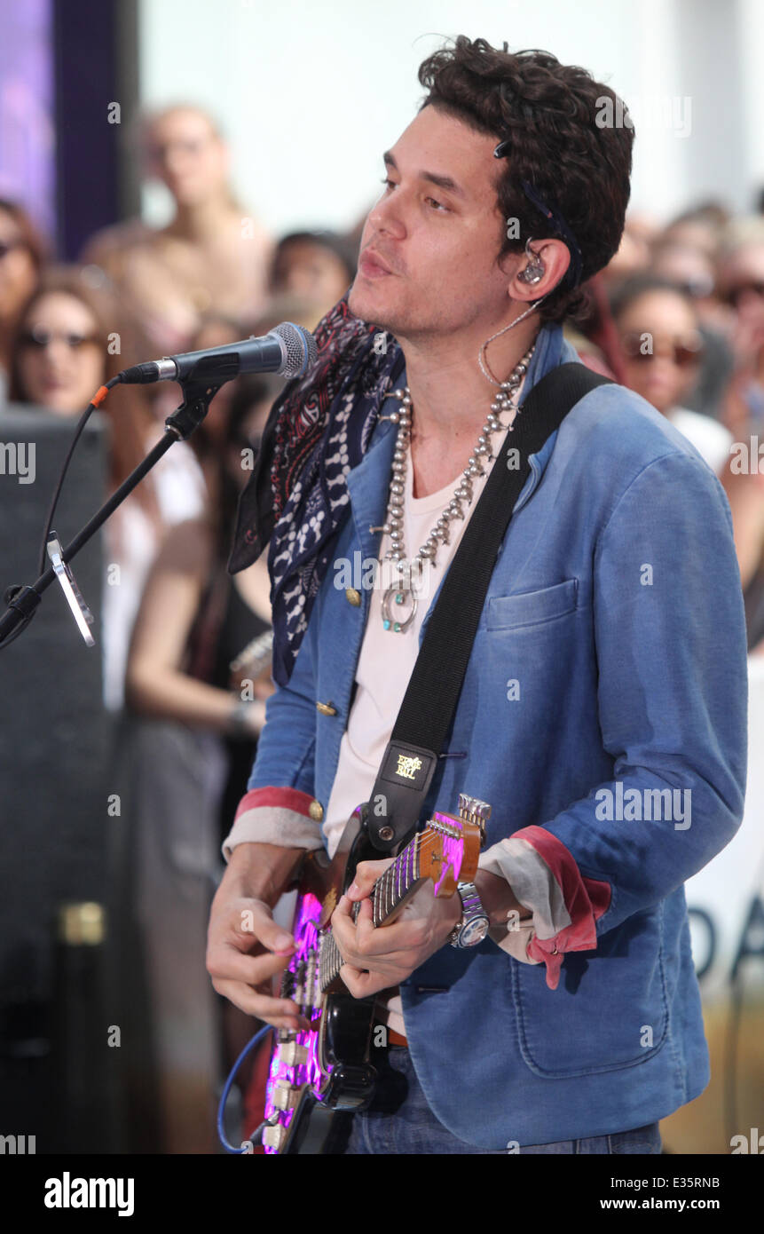 John Mayer performs live on the 'Today Show' Featuring: John Mayer ...