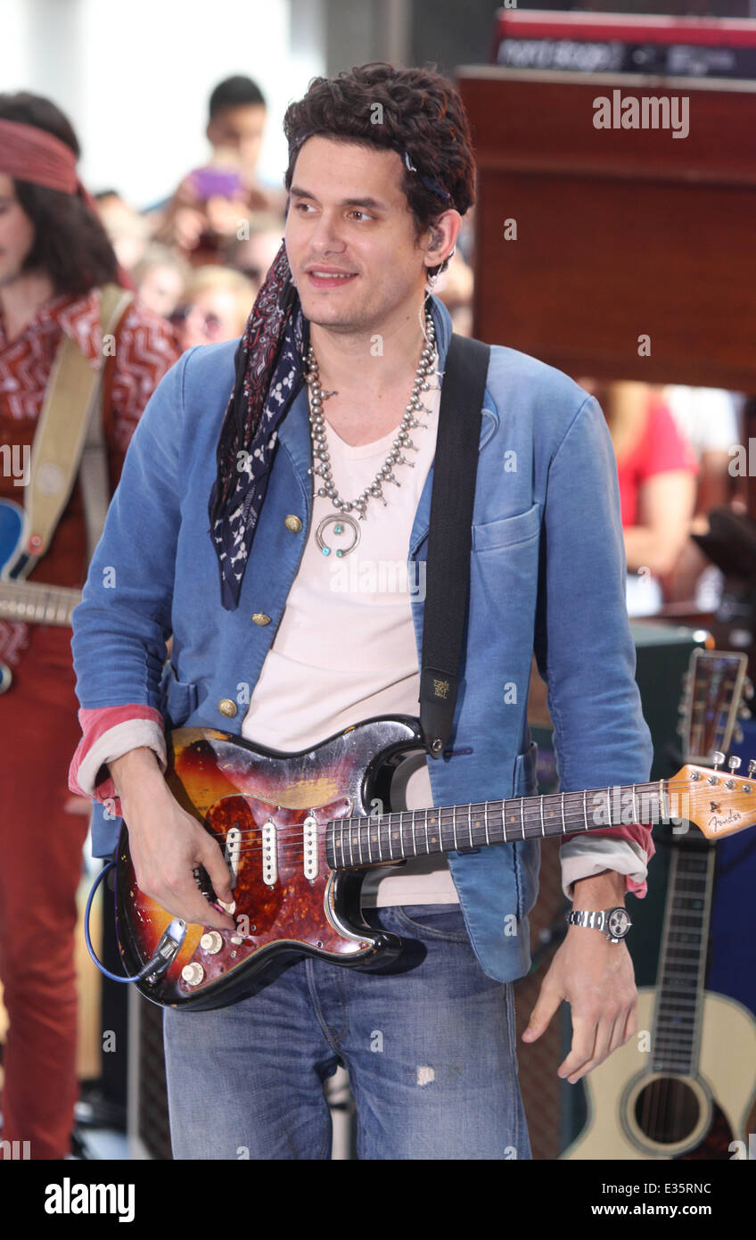 John Mayer performs live on the 'Today Show' Featuring: John Mayer ...