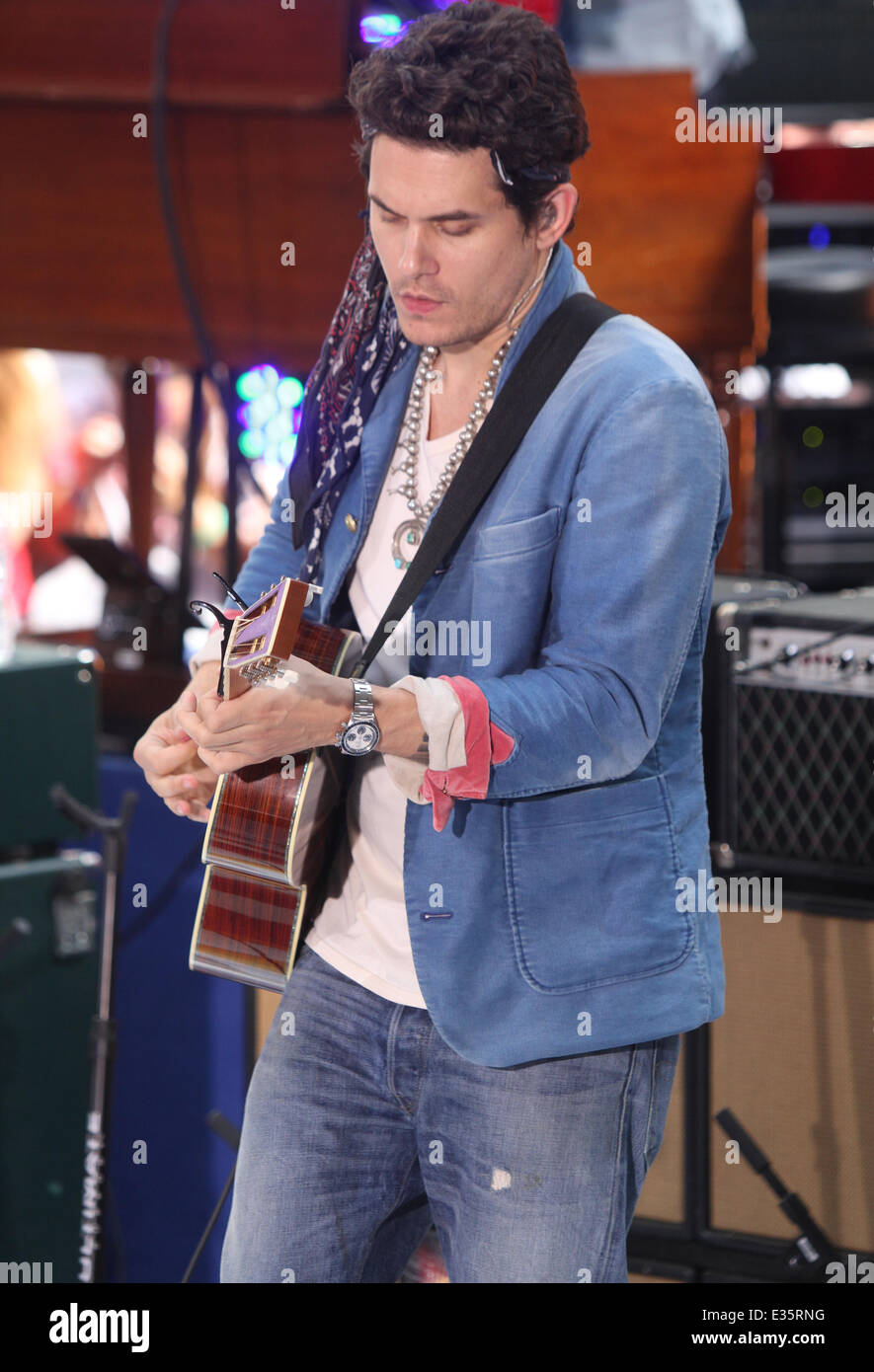 John Mayer performs live on the 'Today Show' Featuring: John Mayer ...