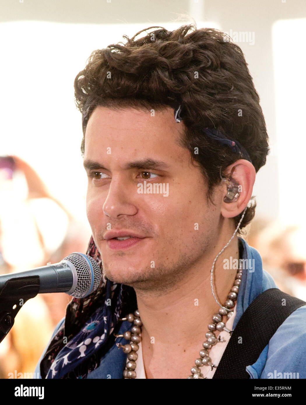 John Mayer performing live on the NBC 'Today Show' Summer Concert ...