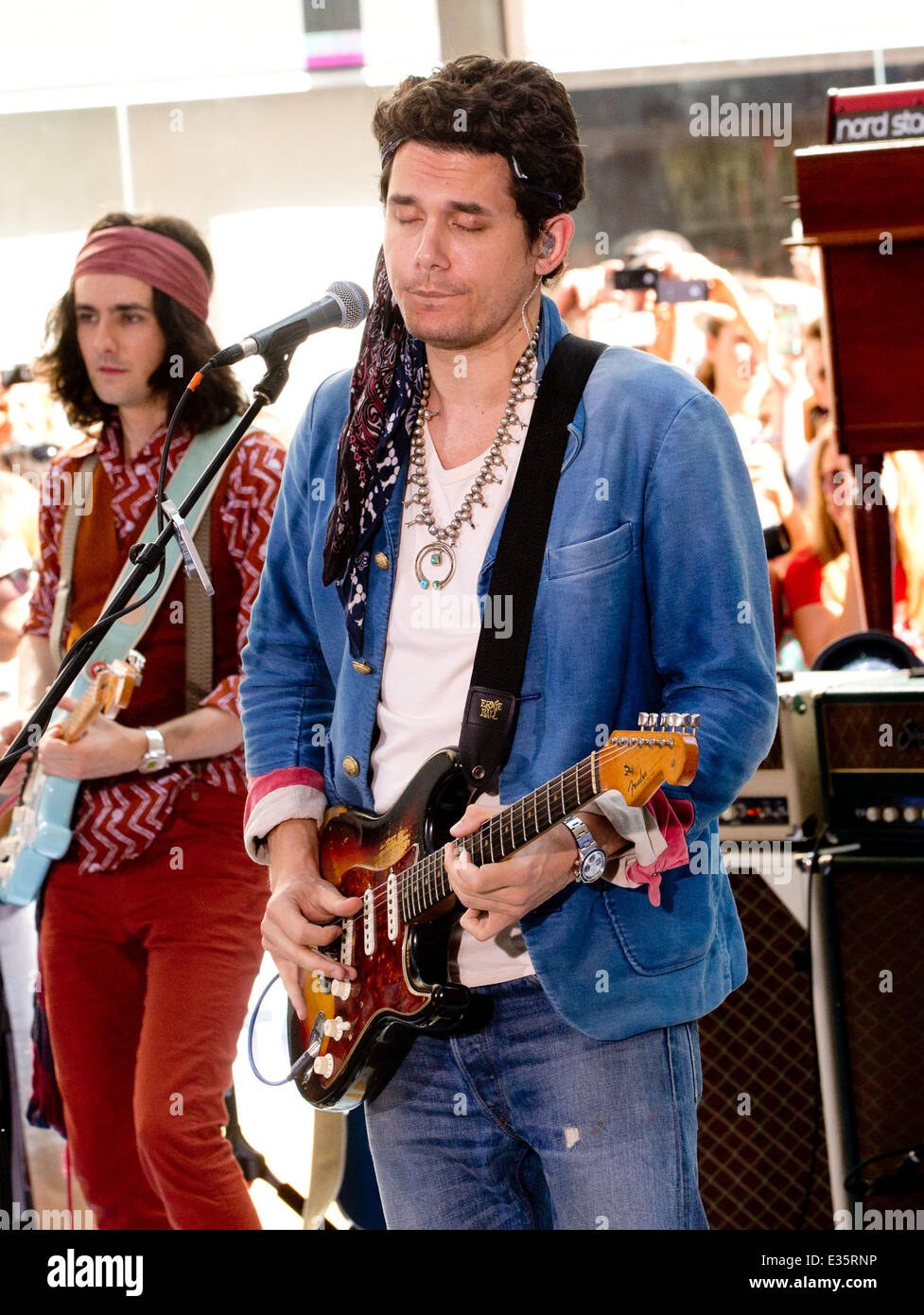 John Mayer performing live on the NBC 'Today Show' Summer Concert ...