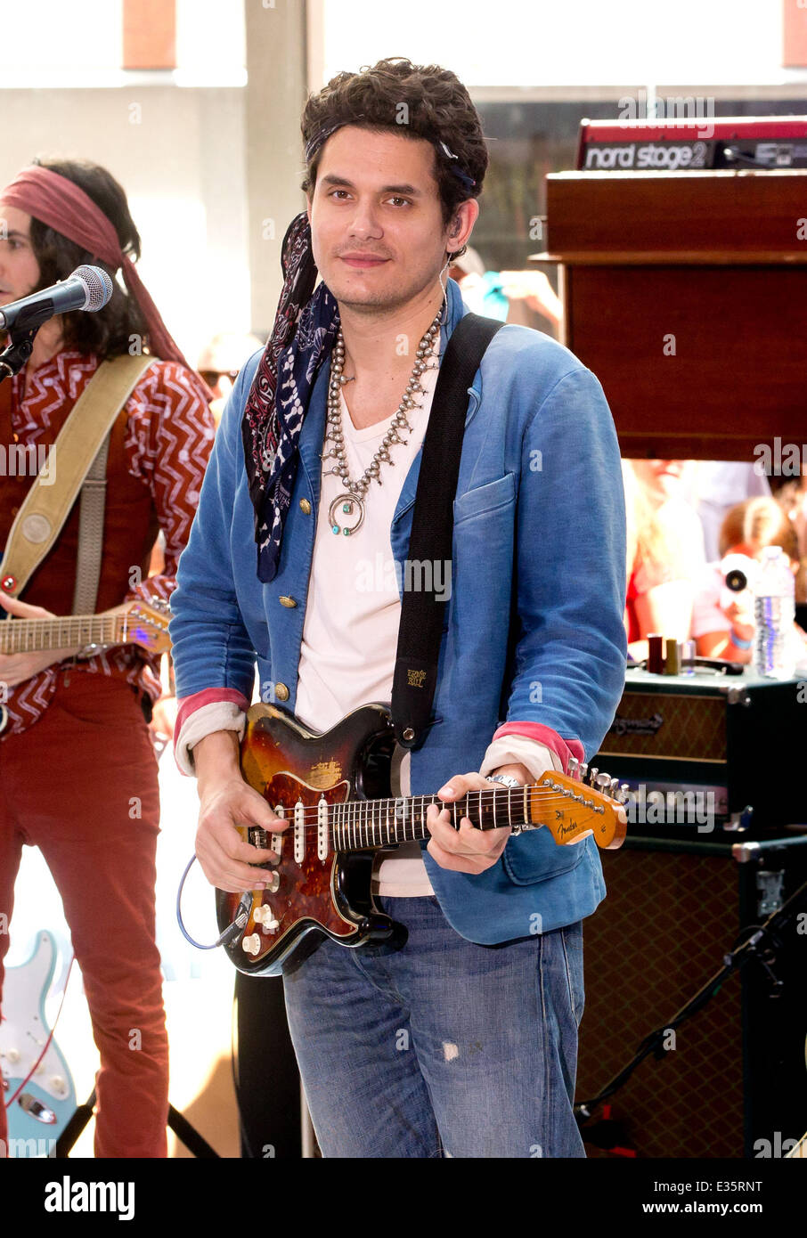 John Mayer performing live on the NBC 'Today Show' Summer Concert ...