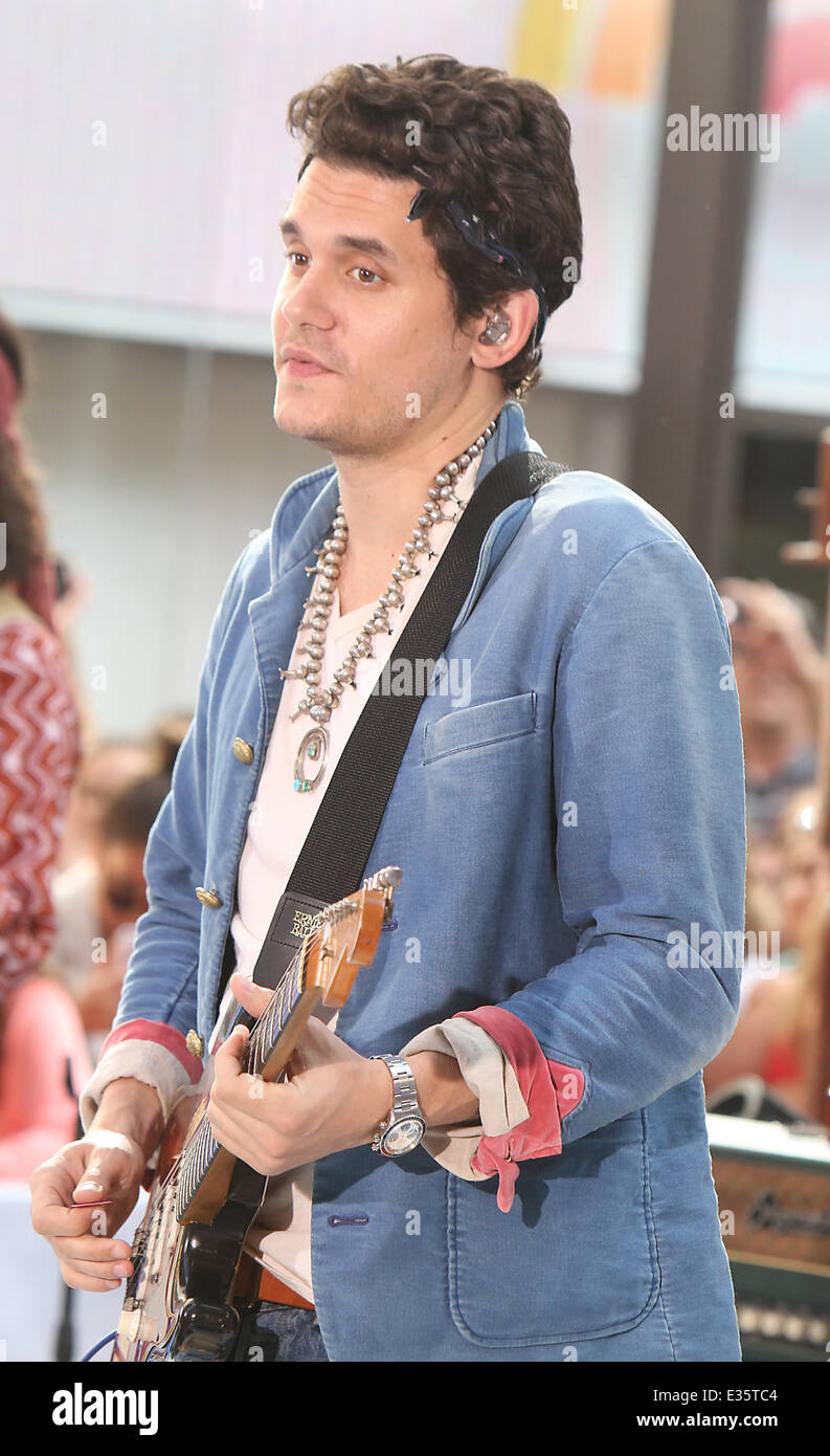 John Mayer performs live on the 'Today Show' Featuring: John Mayer ...