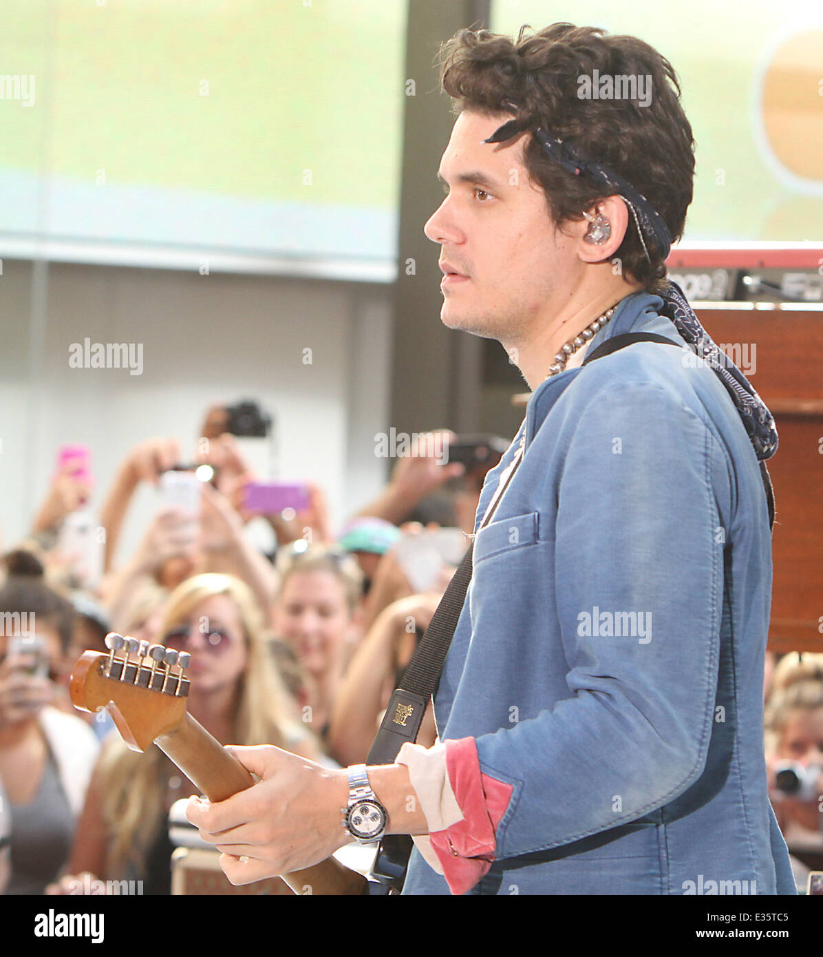 John Mayer performs live on the 'Today Show' Featuring: John Mayer ...
