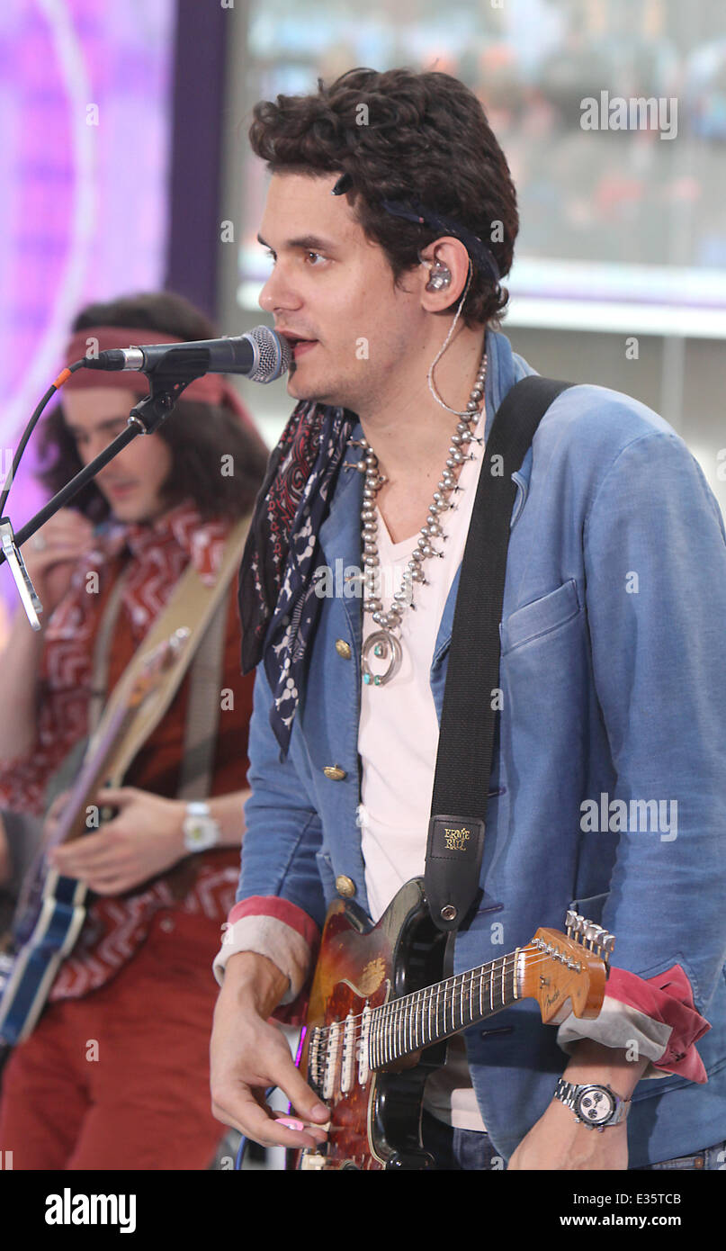 John Mayer performs live on the 'Today Show' Featuring: John Mayer ...