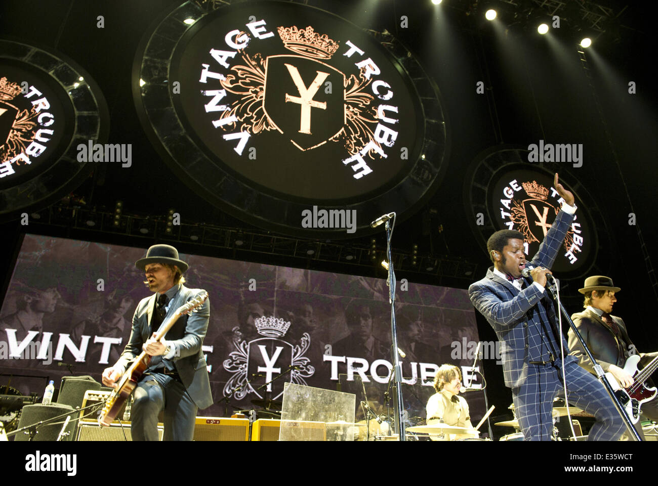 American blues rock band Vintage Trouble perform to a sold-out crowd at ...