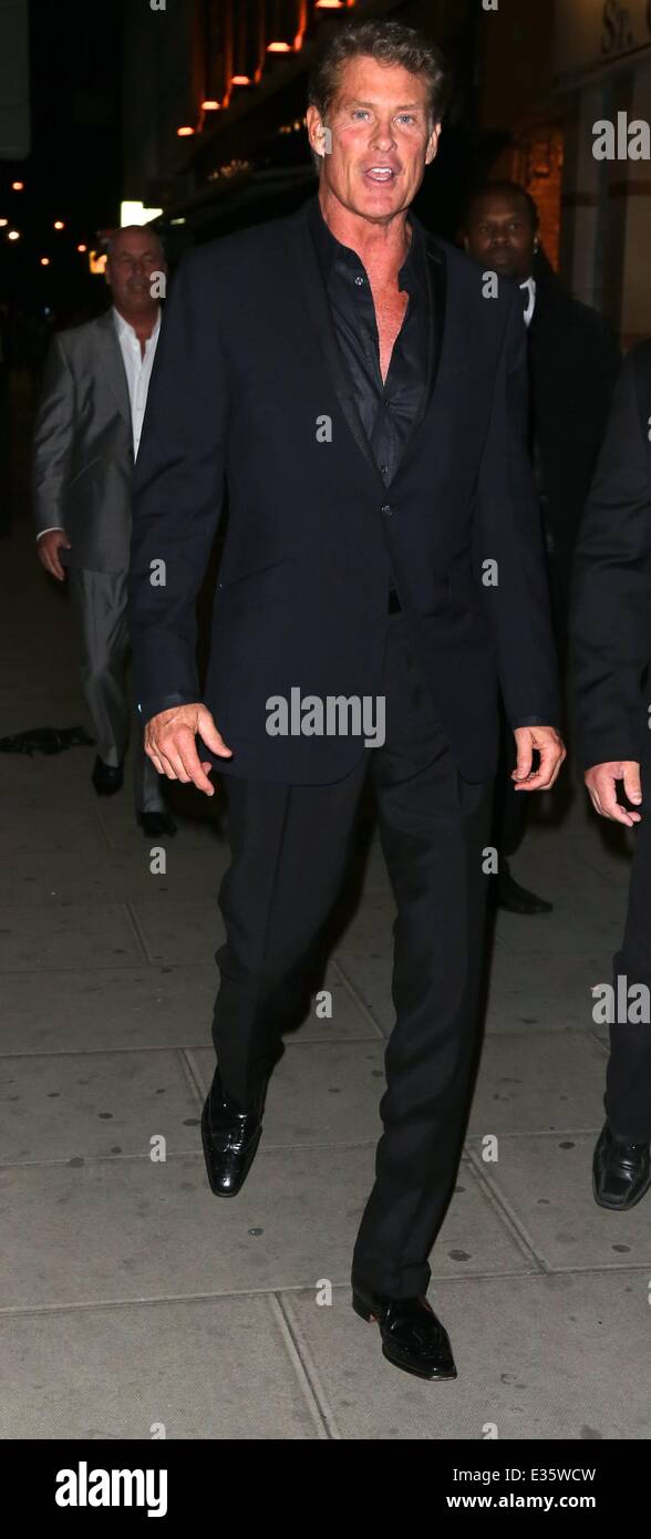 David Hasselhoff makes a personal appearance at Visage Bar, an 80's ...