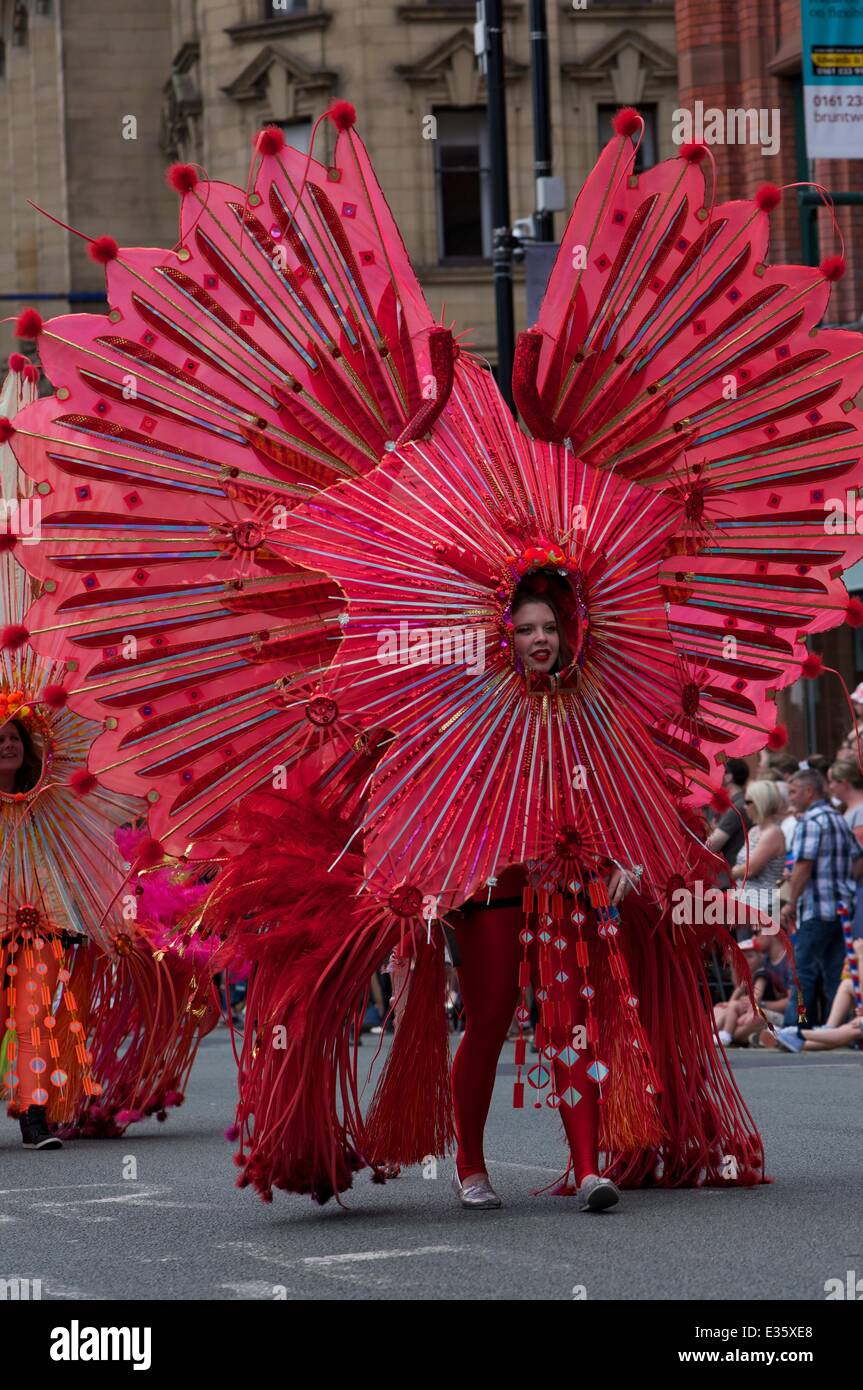 Manchester, UK. 22nd June, 2014. Manchester becomes a carnival city on ...