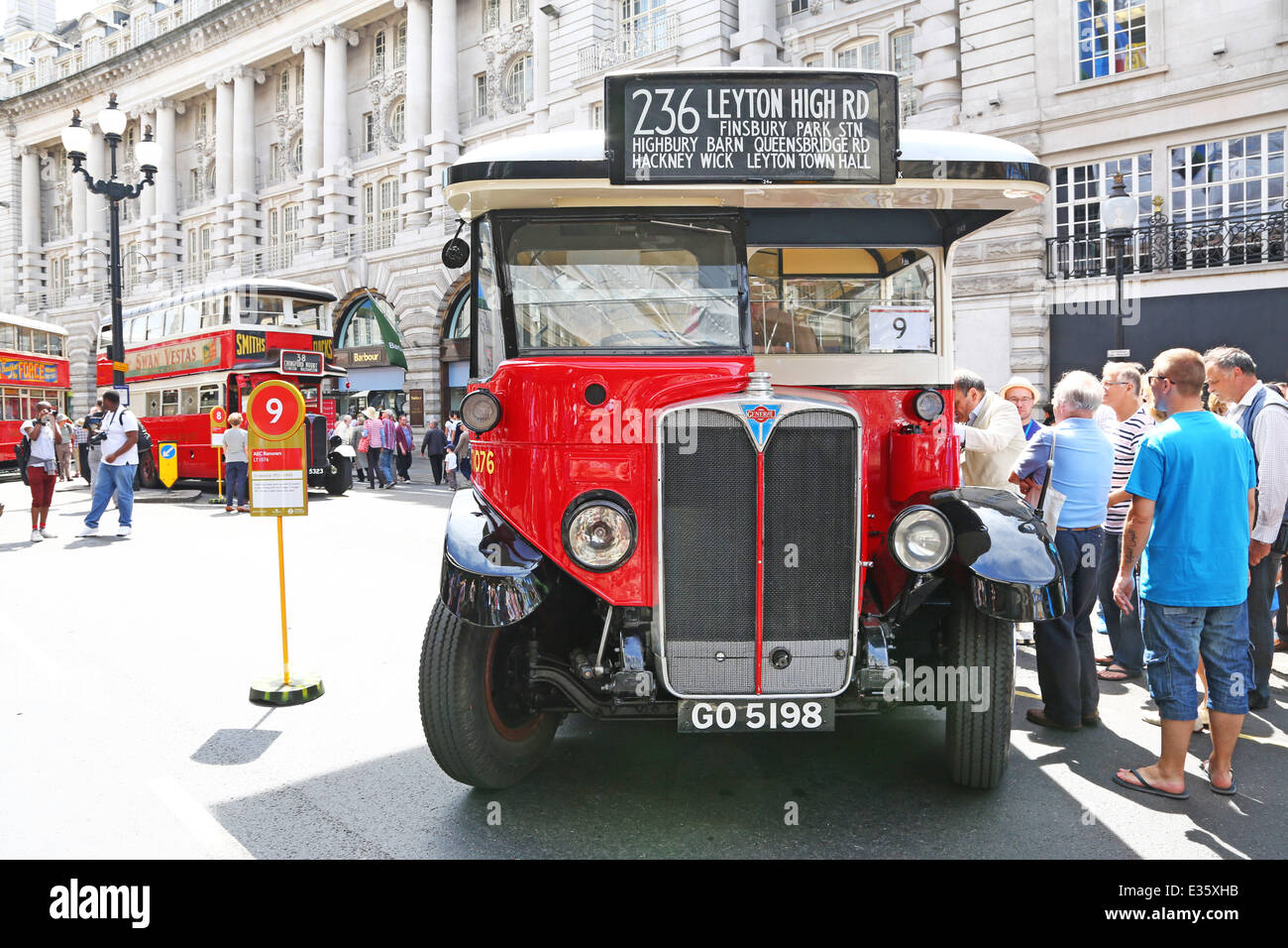London, UK. 22nd June 2014. AEC Renown LT1076 Bus in service 1931-1950 ...