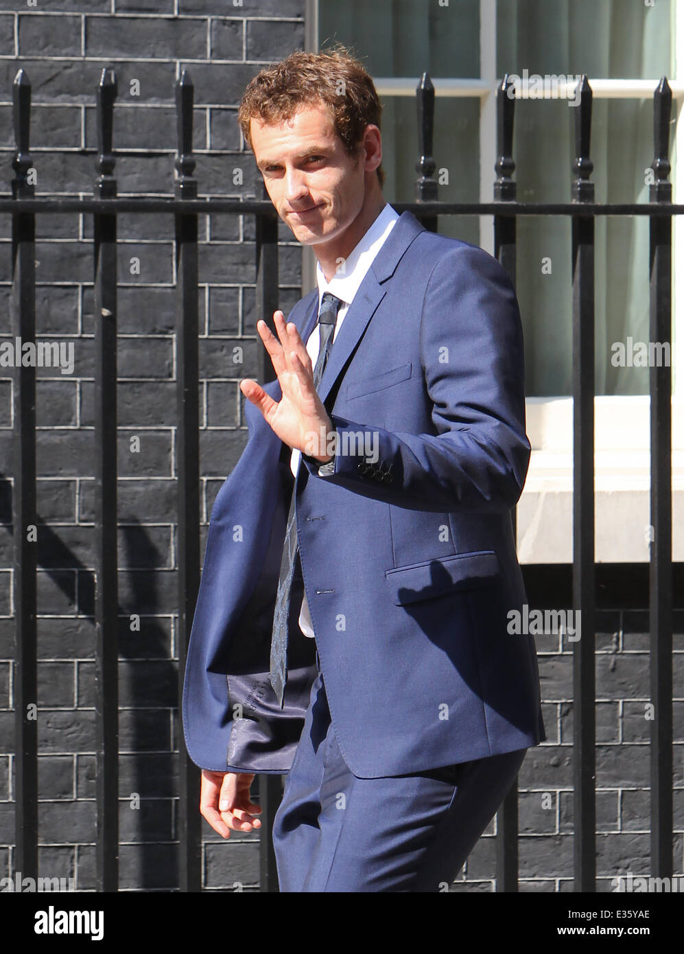 Wimbledon champion Andy Murray attends a meeting with Prime Minister ...