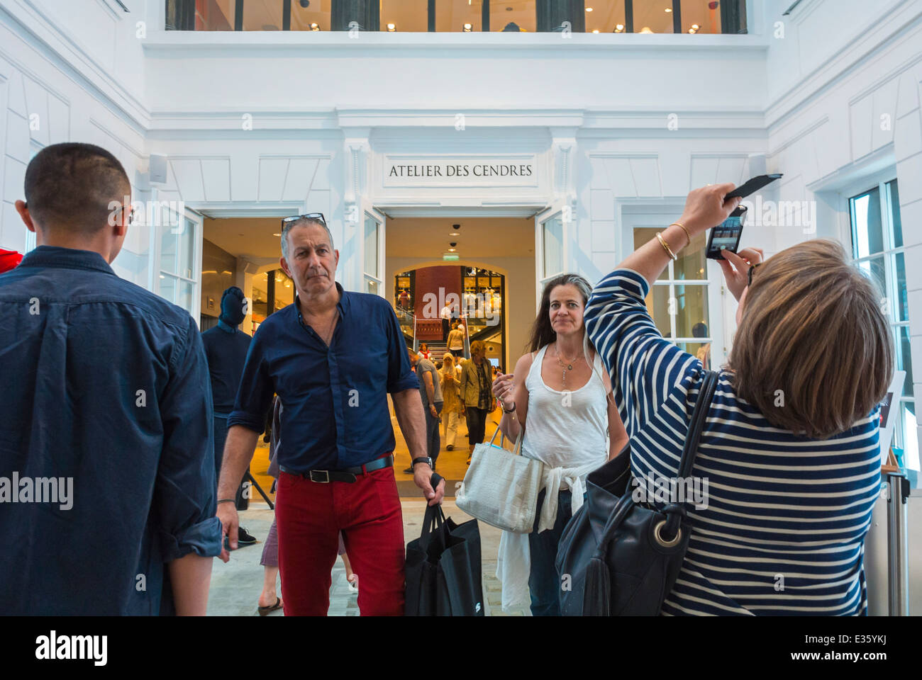 Paris, France, Crowd People Shopping in Clothing Store, "Uniglo Le ...
